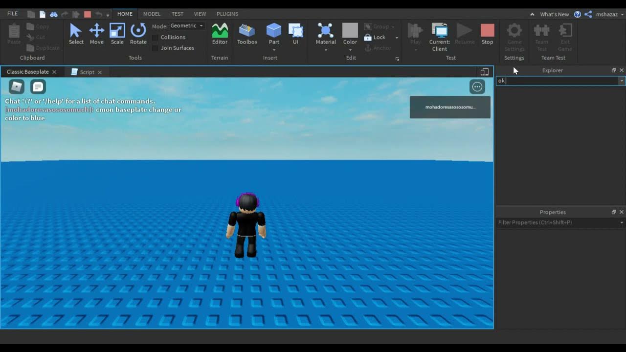 how to make codes run when you say something in chat Roblox Studio ...
