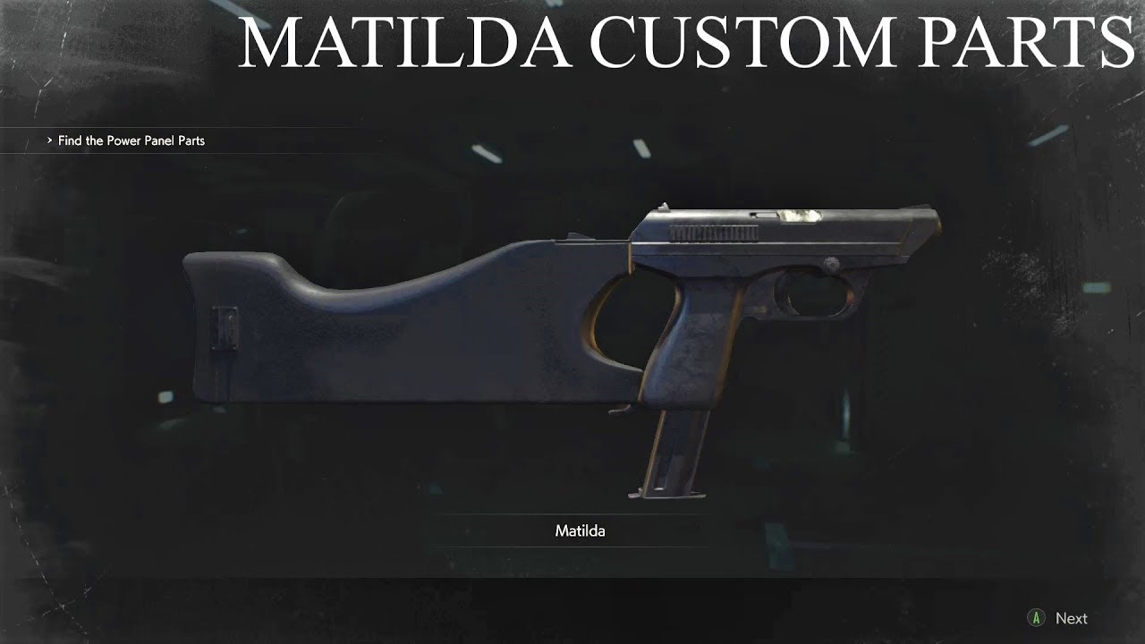Resident Evil 2 Remake: Matilda's Custom Parts Locations - YouTube