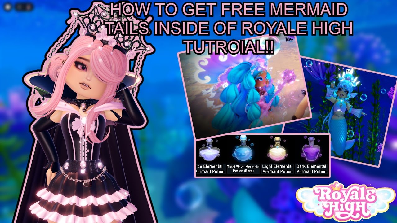 HOW TO GET FREE MERMAID TAILS INSIDE OF ROYALE HIGH EASY!! - YouTube