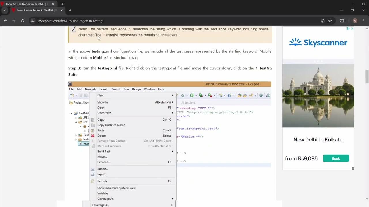 Running Testcase With Regex In Testngselenium Youtube