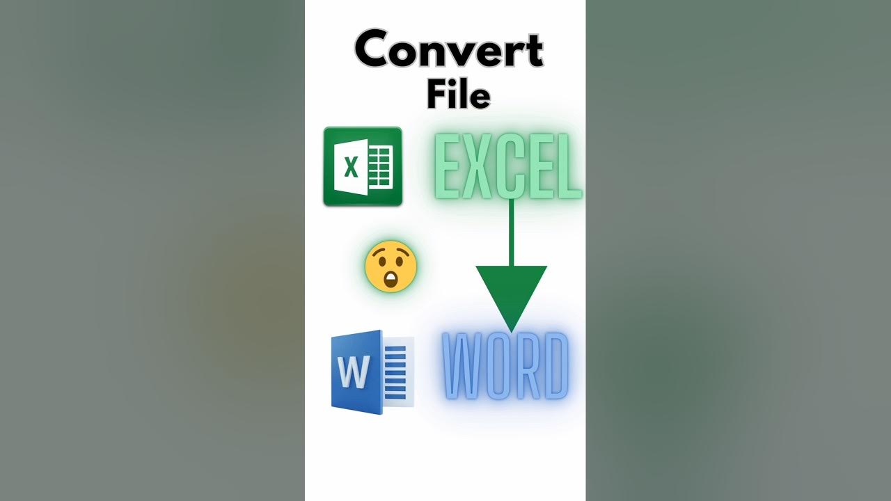 How to convert Excel file to Word file 🚀🚀🔥🔥 #excel #excelshortcuts # ...