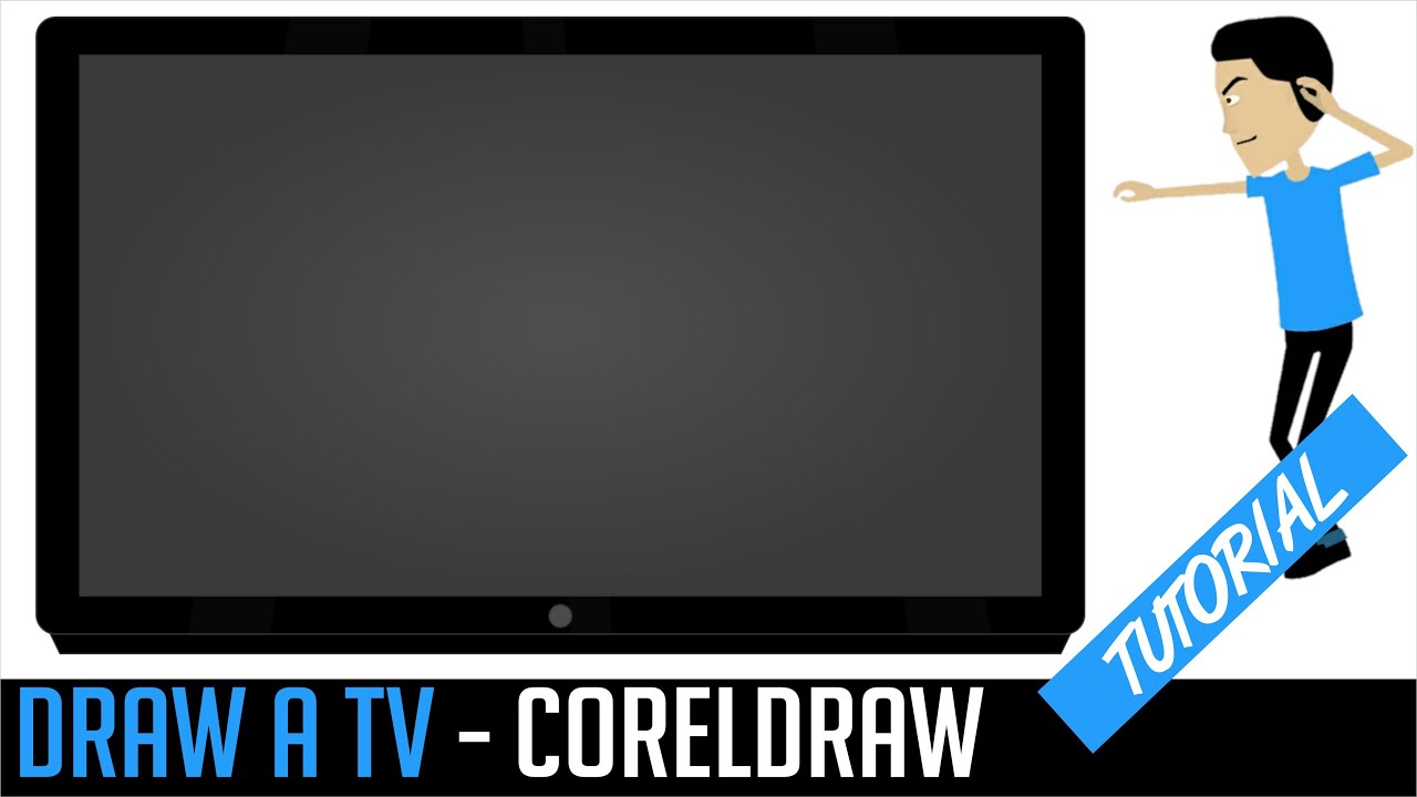 CorelDraw Tutorial - Television | Plasma TV | How to Draw 2D Props ...