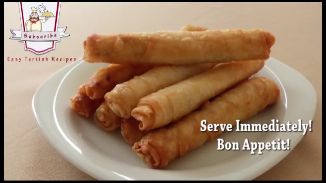 Turkish Cheese Roll | Turkish Borek Recipe | Quick Recipe English ...