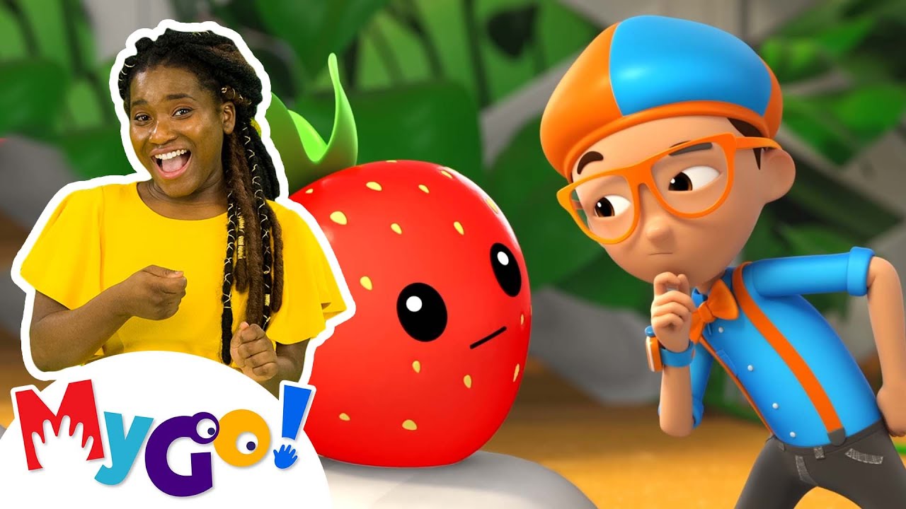 Fruit & Vegetable Competition! | Blippi Wonders | Learn Sign Language ...