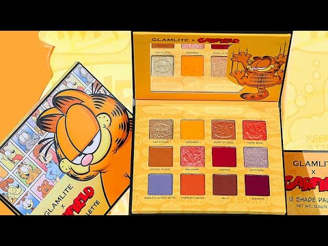Glamlite X Garfield Eyeshadow Palette Swatches - YouTube