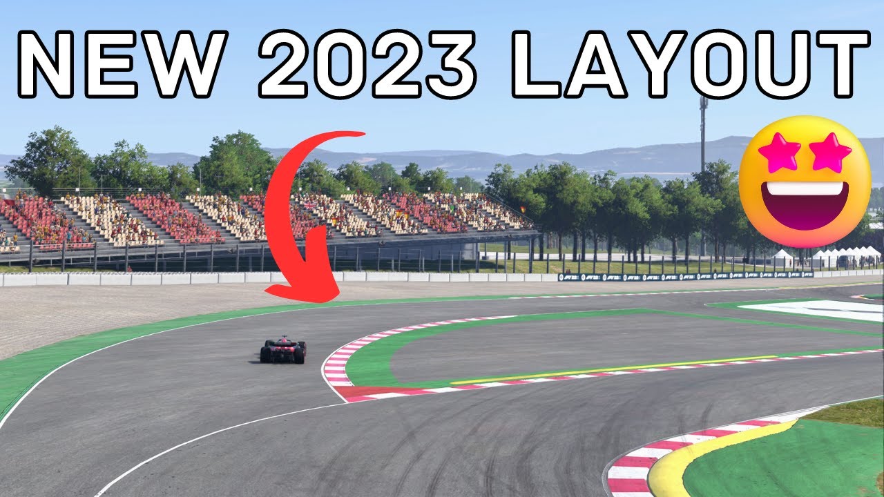 The NEW 2023 SPAIN GP Track Layout is AMAZING! (F1 22) - YouTube