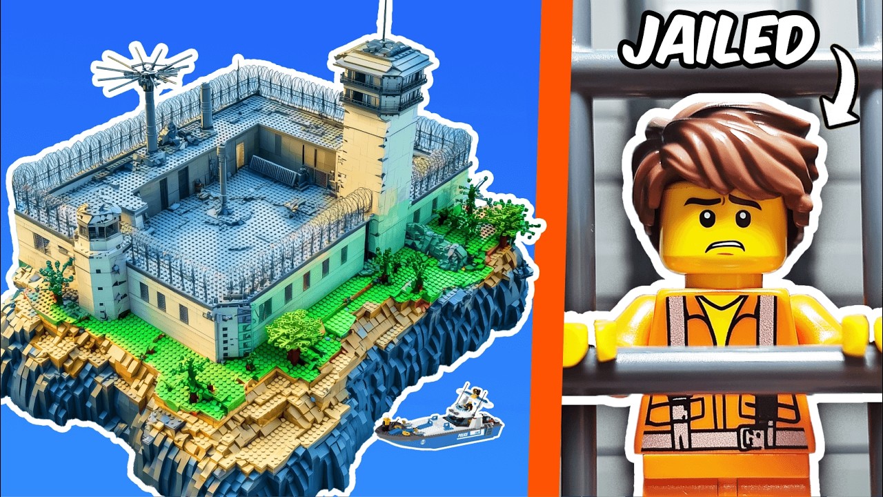 I built a LEGO PRISON ISLAND... - YouTube