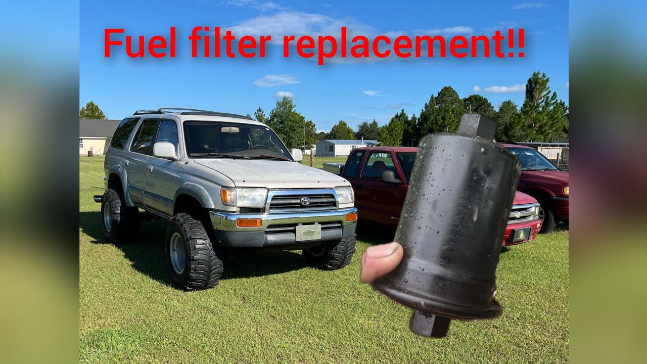 1996 4runner fuel filter change!! - YouTube