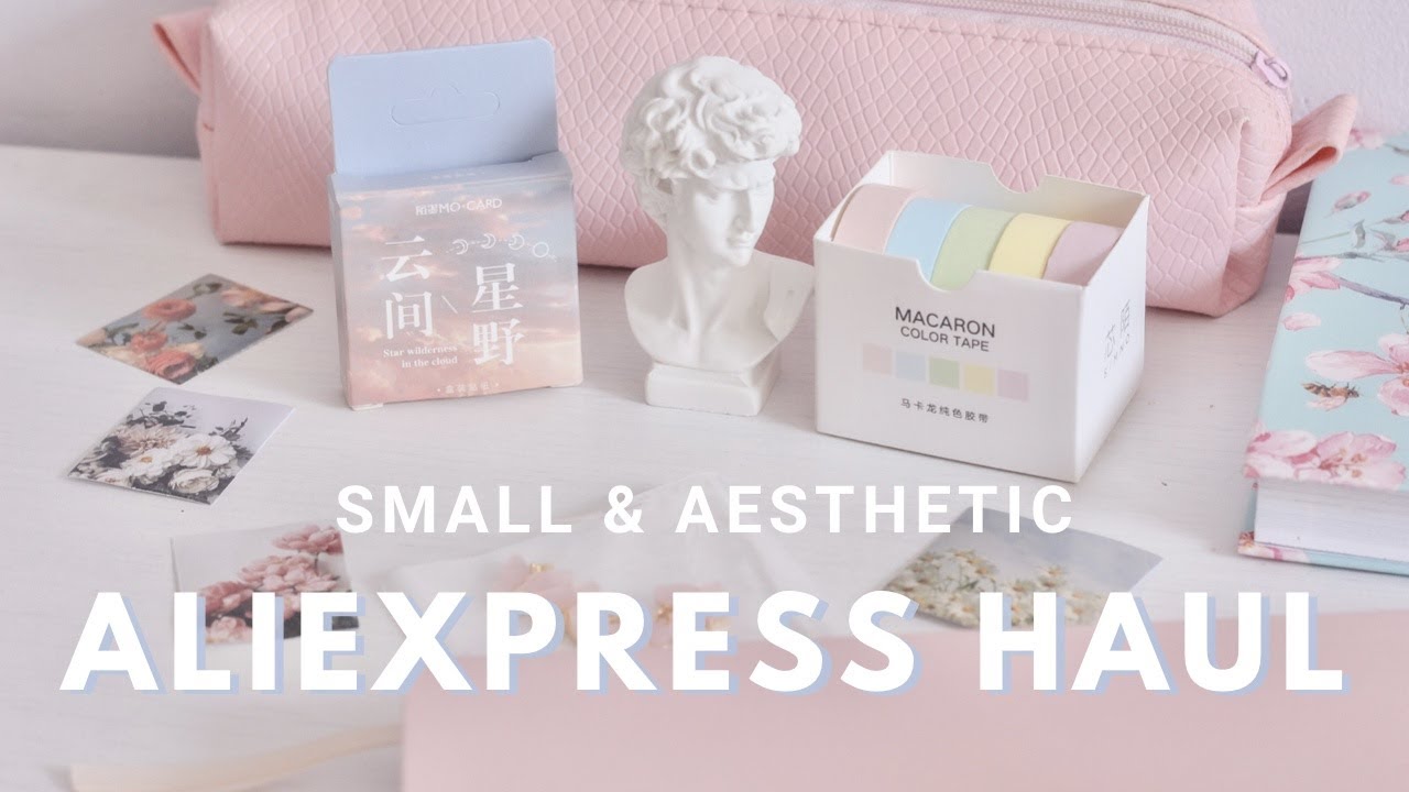 small aliexpress haul 🌙 stationery/cute items - YouTube