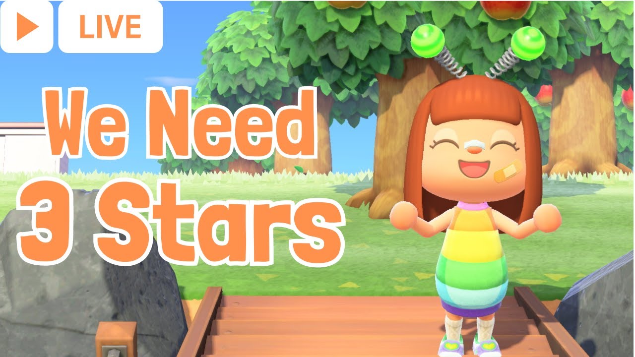 🔴 THE ROAD TO 3 STARS| ANIMAL CROSSING NEW HORIZONS | ACNH - YouTube