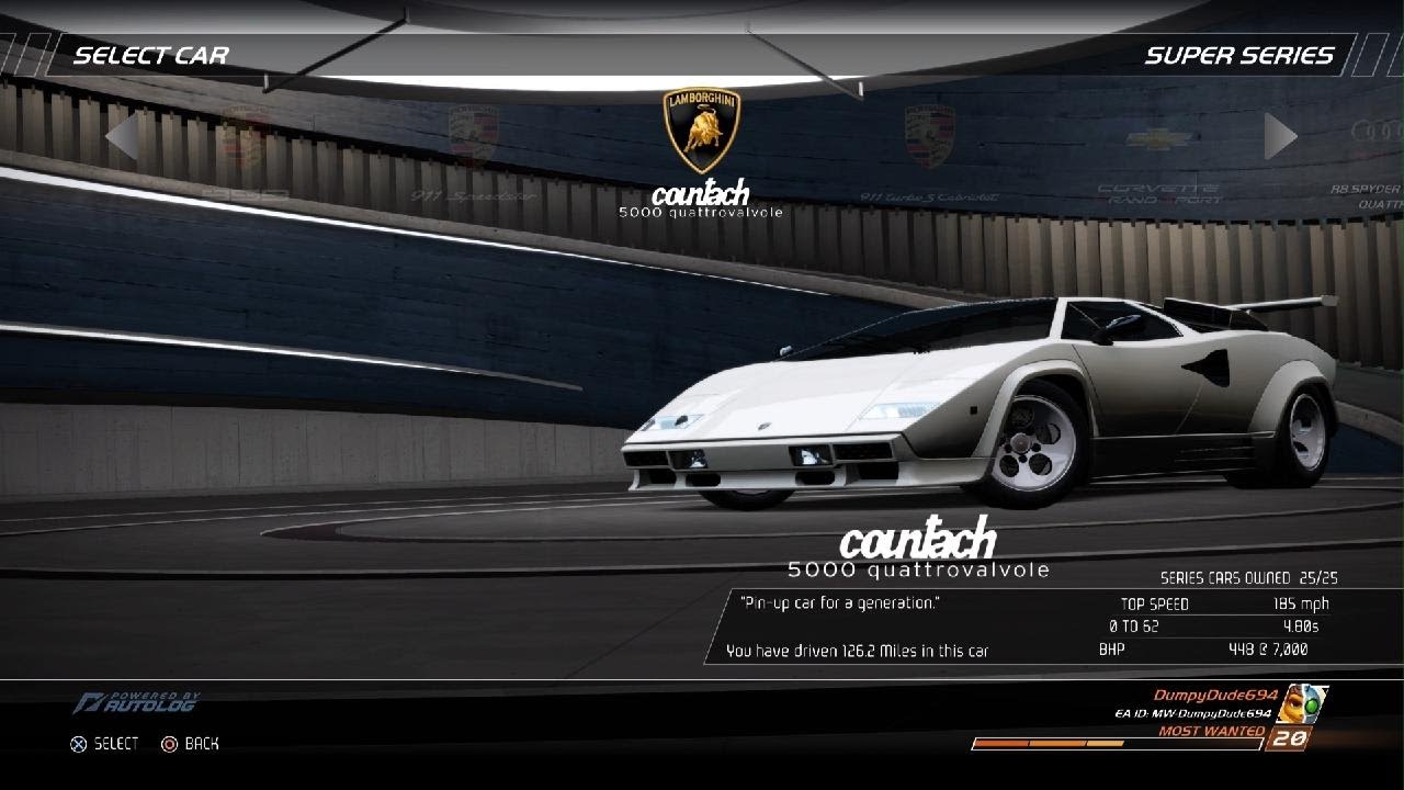 Need for Speed Hot Pursuit Remastered: Cars - Super Series: Lamborghini ...