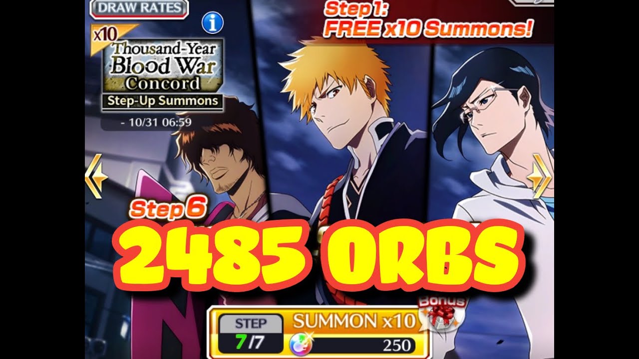 2485 Orbs - TYBW - Concord [Bleach Brave Souls] - YouTube
