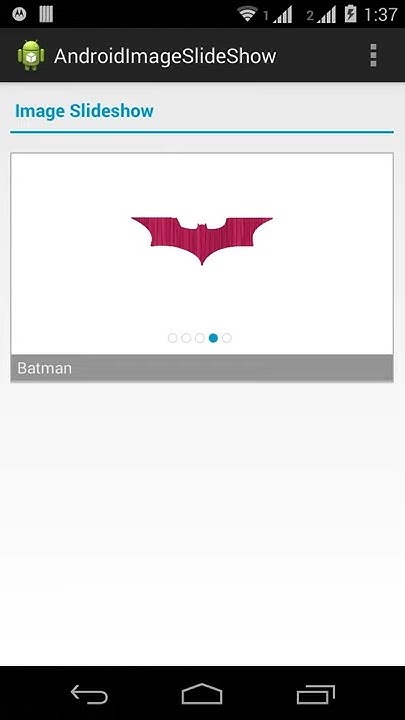 Android Image Slideshow using ViewPager - Android Open Tutorials - YouTube