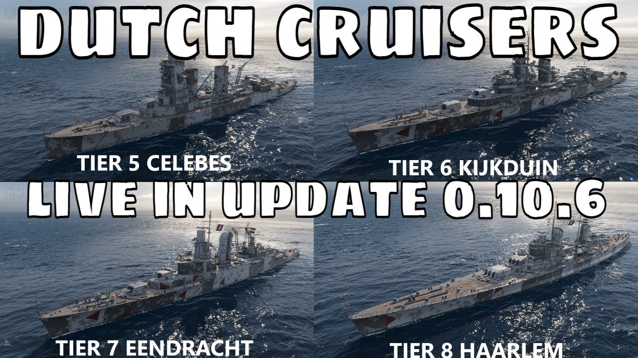 New Dutch Cruiser Celebes Kijkduin Eendracht Haarlem World of Warships ...