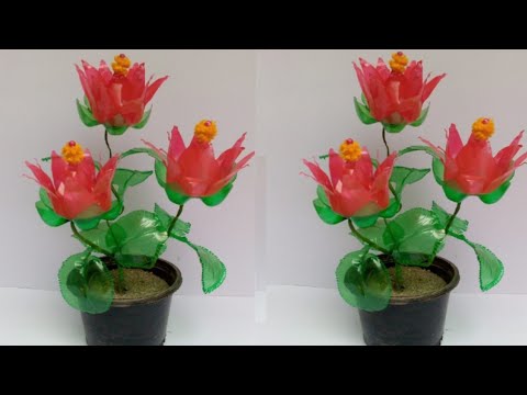 How to make flower with plastic cup Easy Project | diy Plastic cups ...