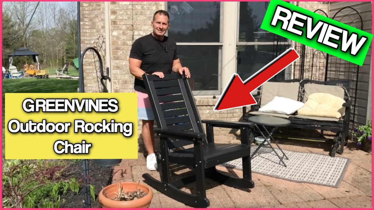 GREENVINES Outdoor Rocking Chair - YouTube