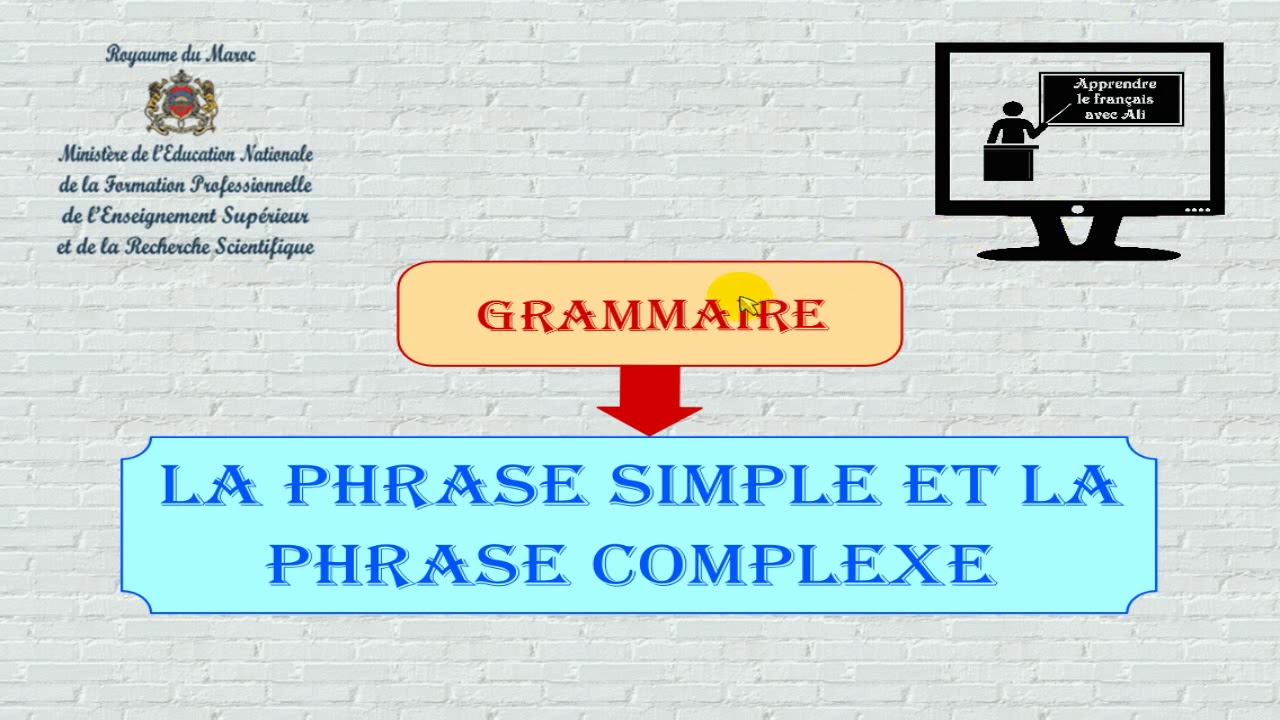 GRAMMAIRE - La phrase simple et la phrase complexe (Leçon) - YouTube