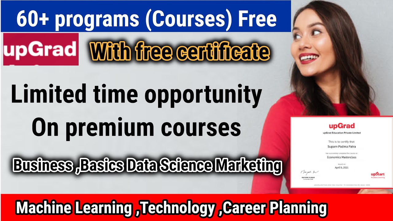 UpGrad free courses with certificate | 60+ courses with certificate ...