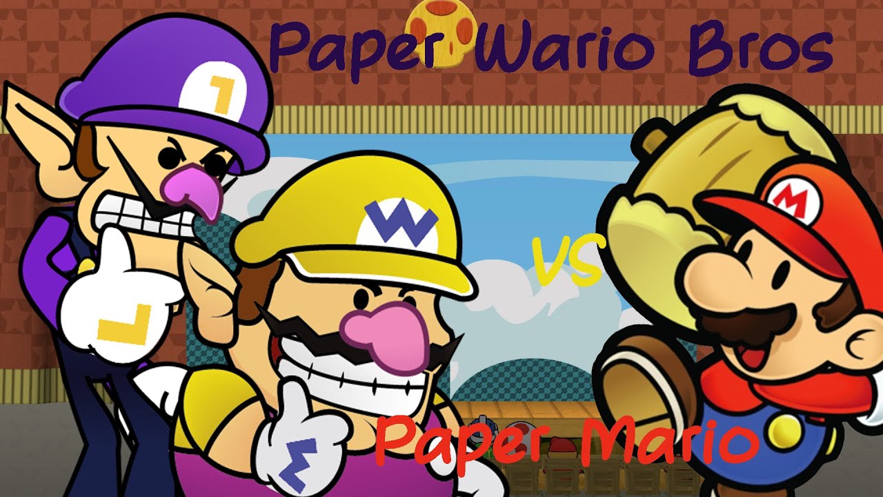 [FanMade] Paper Wario and Paper Waluigi battle against Paper Mario ...