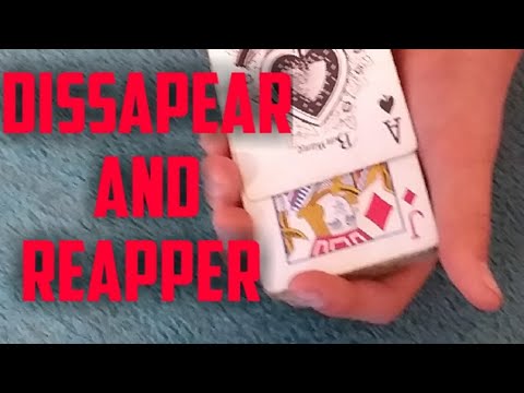 How to make a card disappear and reappear inside the deck - YouTube