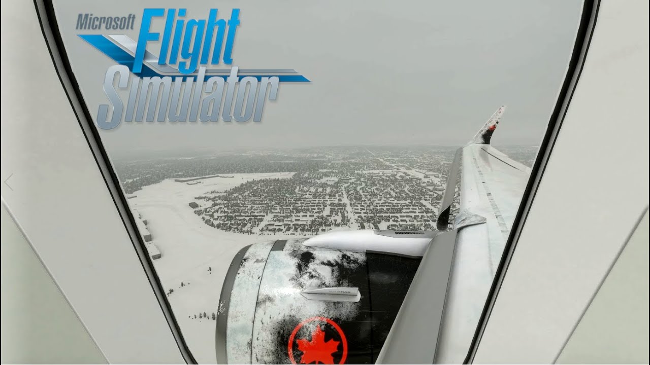 Landing after a SNOW STORM [ULTRA REALISM] - Microsoft Flight Simulator ...
