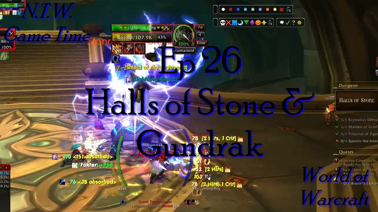 World of Warcraft 8.3| Ep 26| Halls of Stone & Gundrak - YouTube