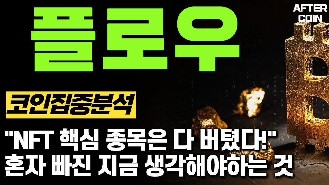 플로우 코인 전망 Nft 핵심 종목은 다 버텼다 혼자 빠진 지금 생각해야하는 것플로우코인시세 플로우코인호재 플로우