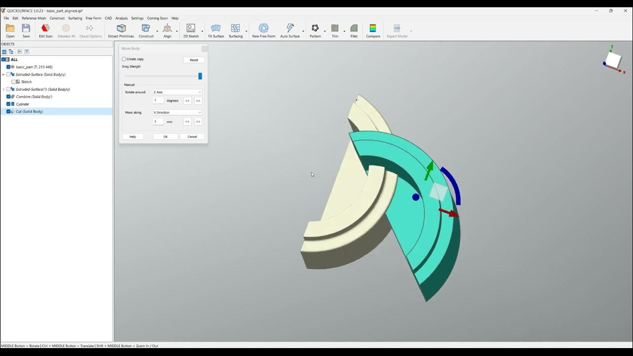 QS Tutorials: Move CAD Body - YouTube