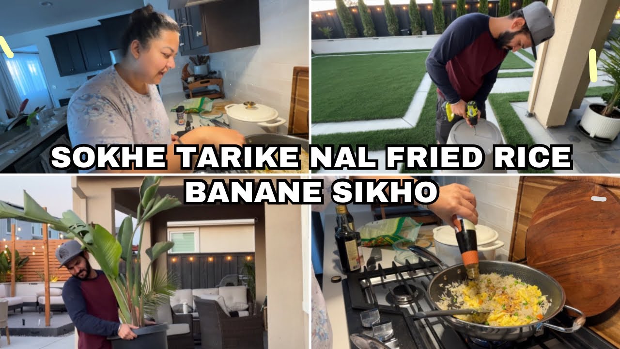 NEETU DE FRIED RICE DA KOI MUKABLA NHI 😋 || ASI BACKYARD WICH EK HOR ...