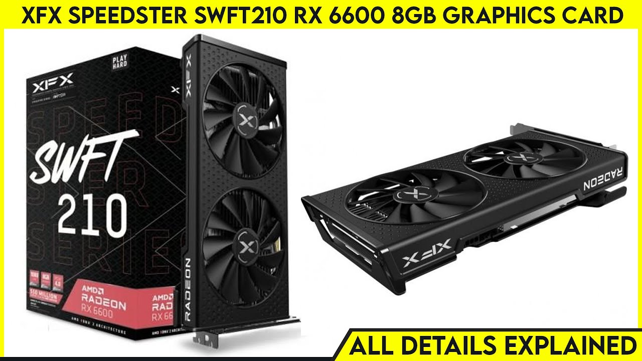 XFX SPEEDSTER SWFT210 RX 6600 8GB Core Graphics Card Launched | All ...