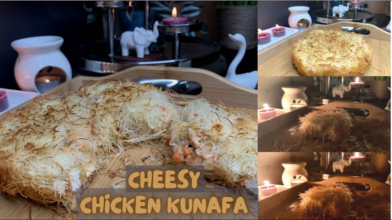 Cheesy chicken kunafa || kunafa snack || a variety kunafa || chicken ...