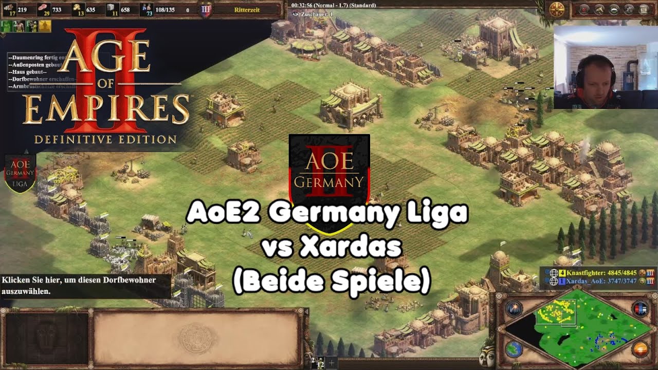 AoE2 Germany Liga vs. Xardas (Beides Spiele) (Age of Empires 2 Definitive Edition) - YouTube