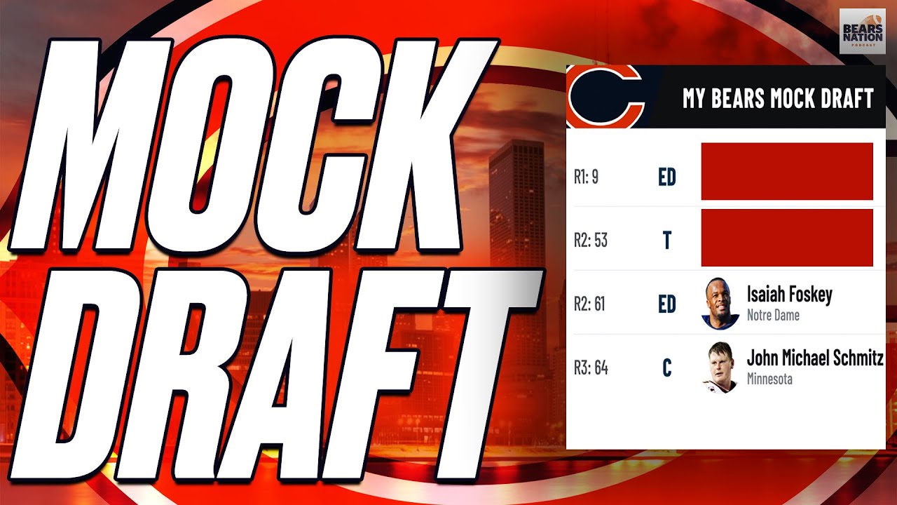 Bears Mock Draft 2.0 | Live Simulation - YouTube
