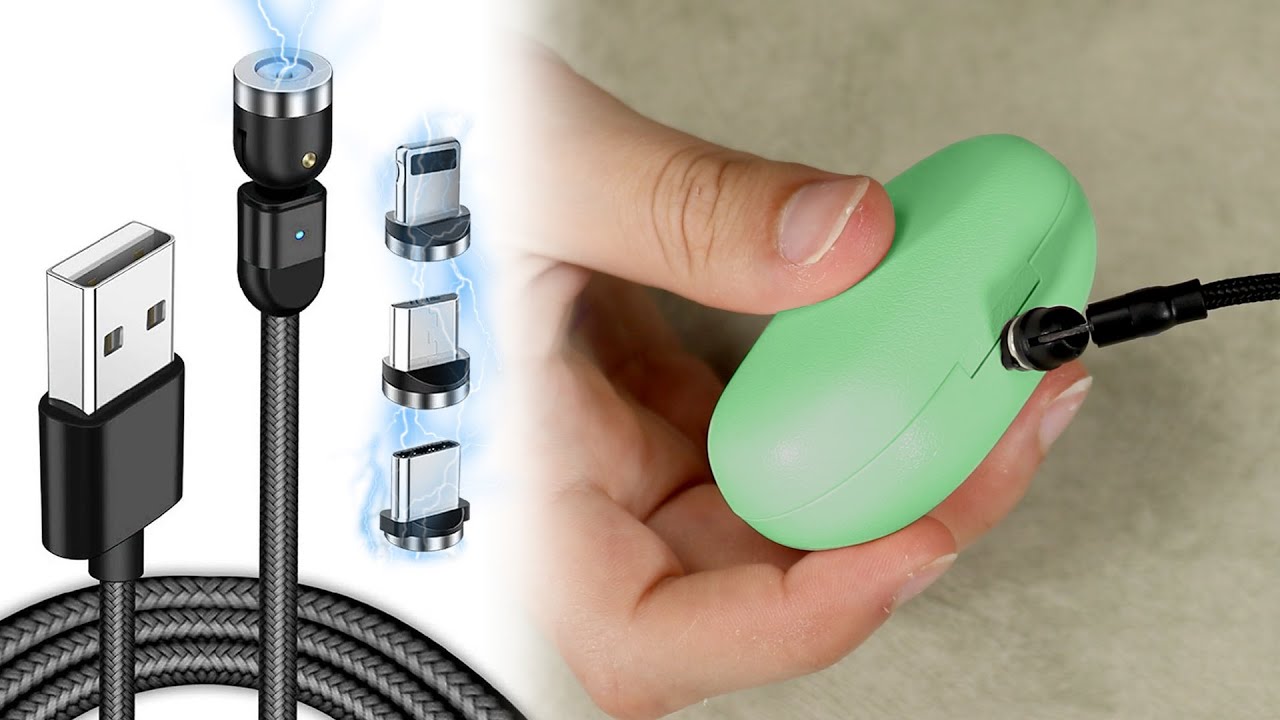 Statik Universal 3ft USB Charging Cord with Magnetic Connectors - YouTube