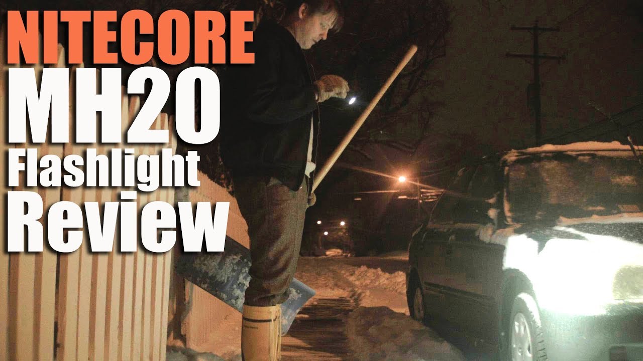 Nitecore MH20 USB 1000 lumen LED Rechargeable Flashlight Review with ...