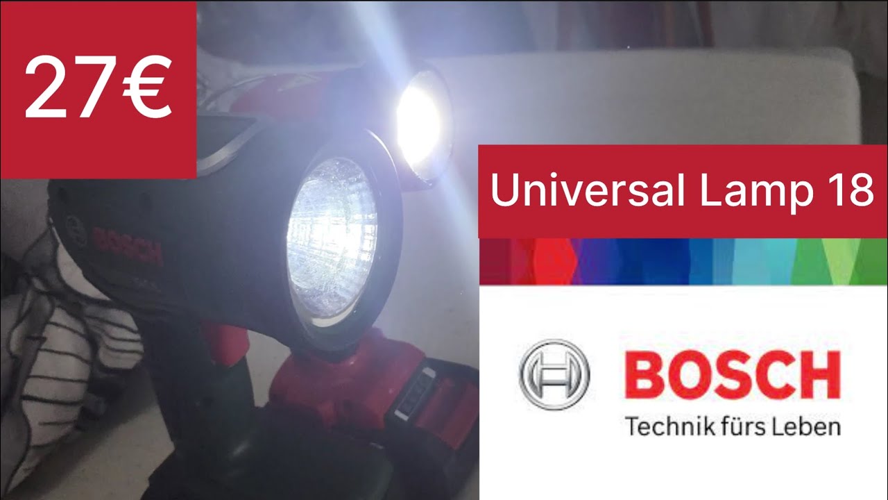 Bosch Universal Lamp 18 Akku Lampe Test und Vergleich - YouTube