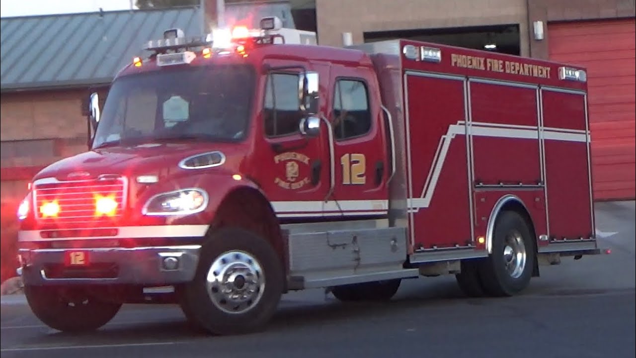[Phoenix Fire Department] Ladder Tender 12 Responding to a Medical ...