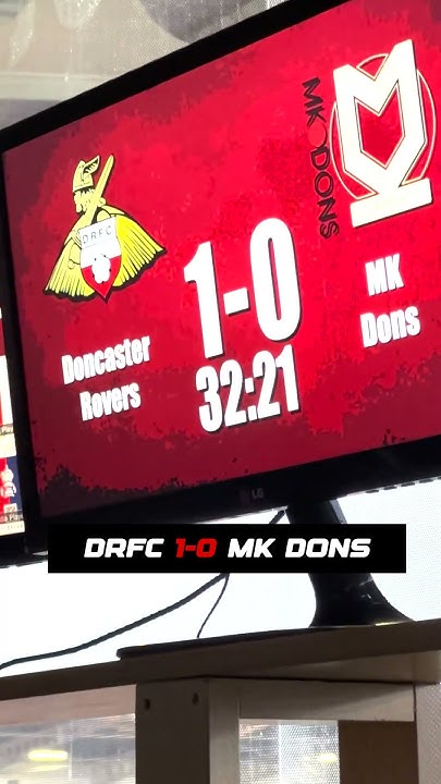 DRFC v MK Dons (Behind the scenes running the stadium's big screen) - YouTube