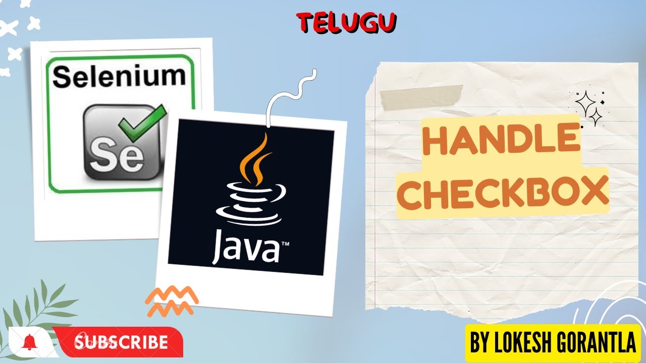 Part 16 Handle Checkbox With Java Selenium Telugu Youtube 4725