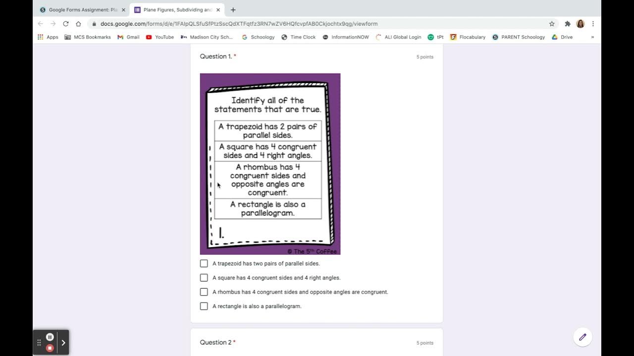 Plane Figures, Subdividing and Combining Polygons Instructions - YouTube