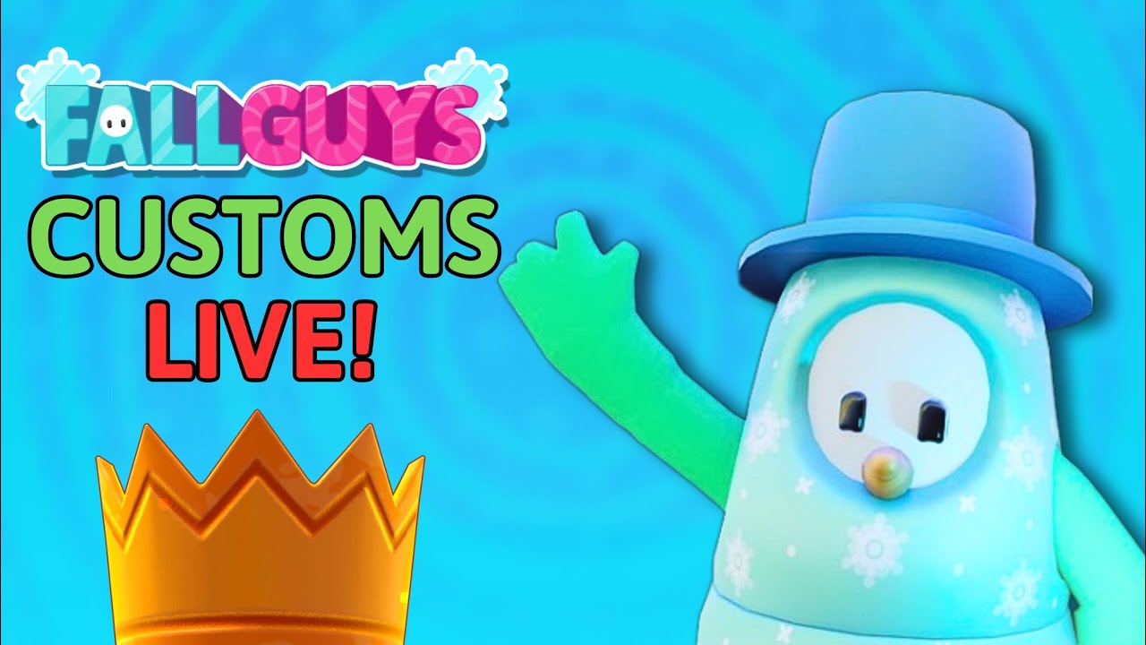 Fall Guys Customs LIVE w/ Viewers! 5900+ Crowns - YouTube