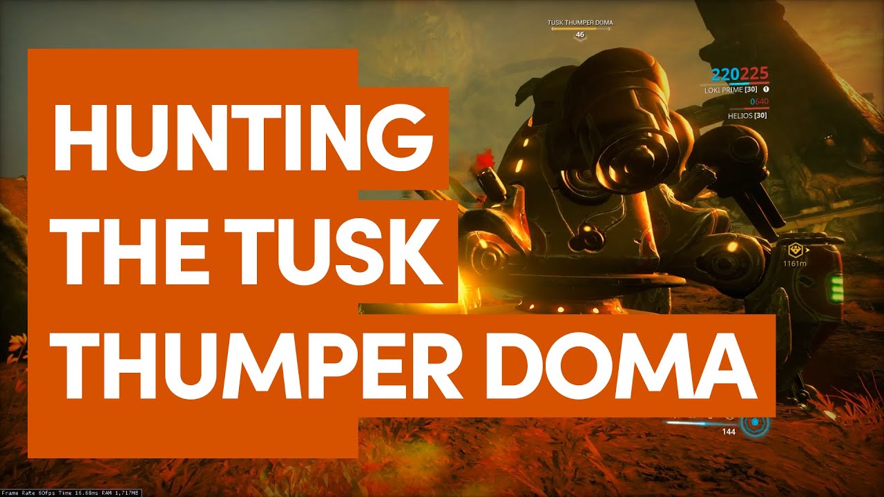 Hunting Warframe's Thumper Doma - YouTube