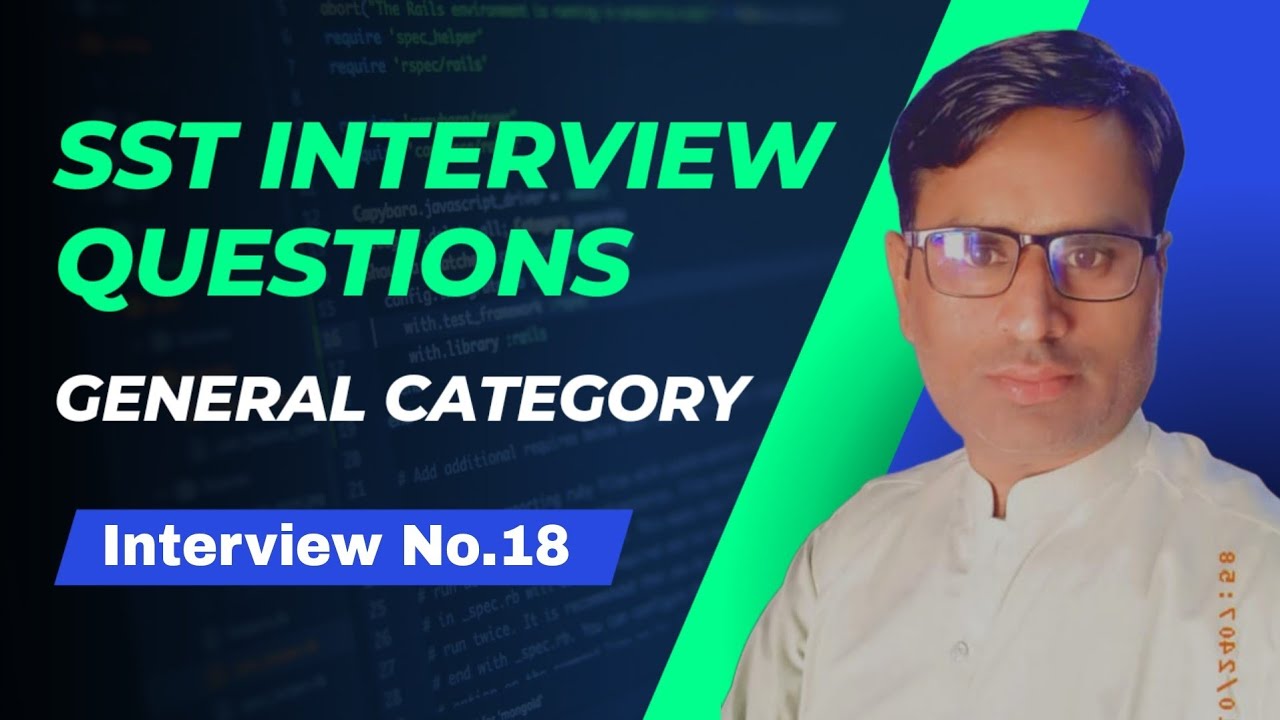 SST Interview Questions Part.18 | SST Interview Preparation with Imran ...