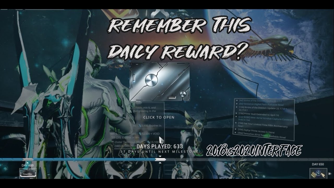 2018 old Interface VS 2020 UI - Warframe Nostalgia (sort of) - YouTube