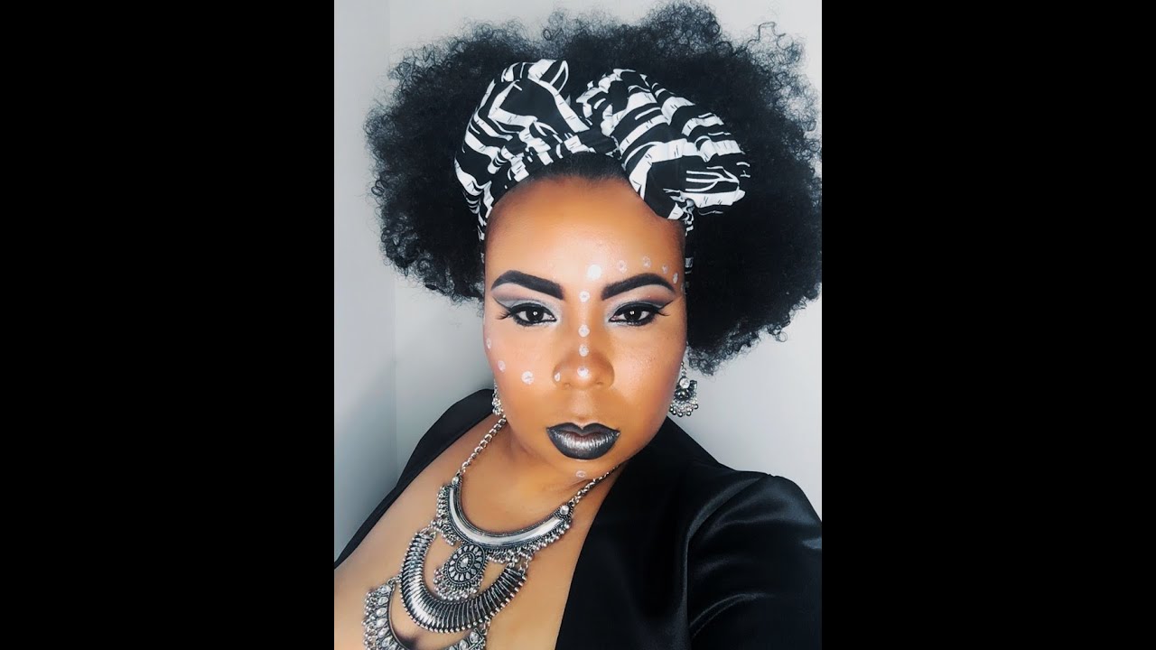#Marvel Black Panther Inspired Makeup Tutorial - YouTube