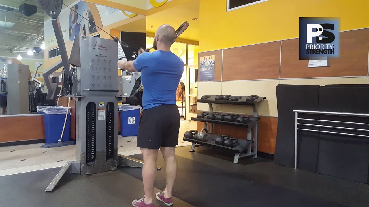 High Cable Reverse Fly - YouTube