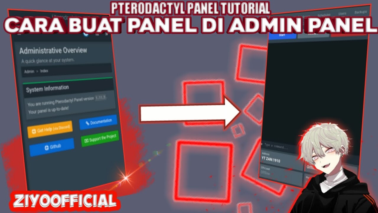 CARA BUAT PANEL DI ADMIN PANEL ! || PTERODACTYL PANEL • - YouTube