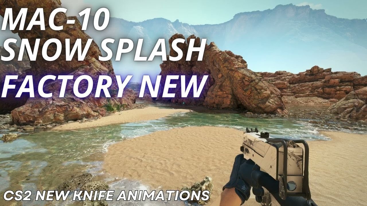 MAC-10 Snow Splash | CS2 Skin Showcase - YouTube
