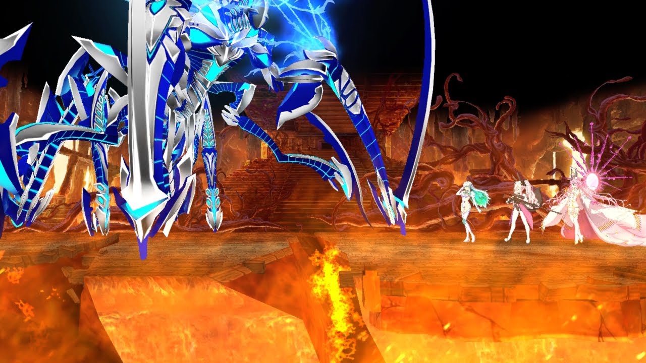 [FGO] Lostbelt 7 - ORT incomplete form boss fight - YouTube