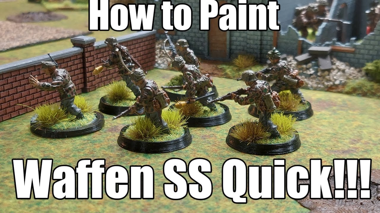 How to Paint Waffen SS Quick!!! - YouTube